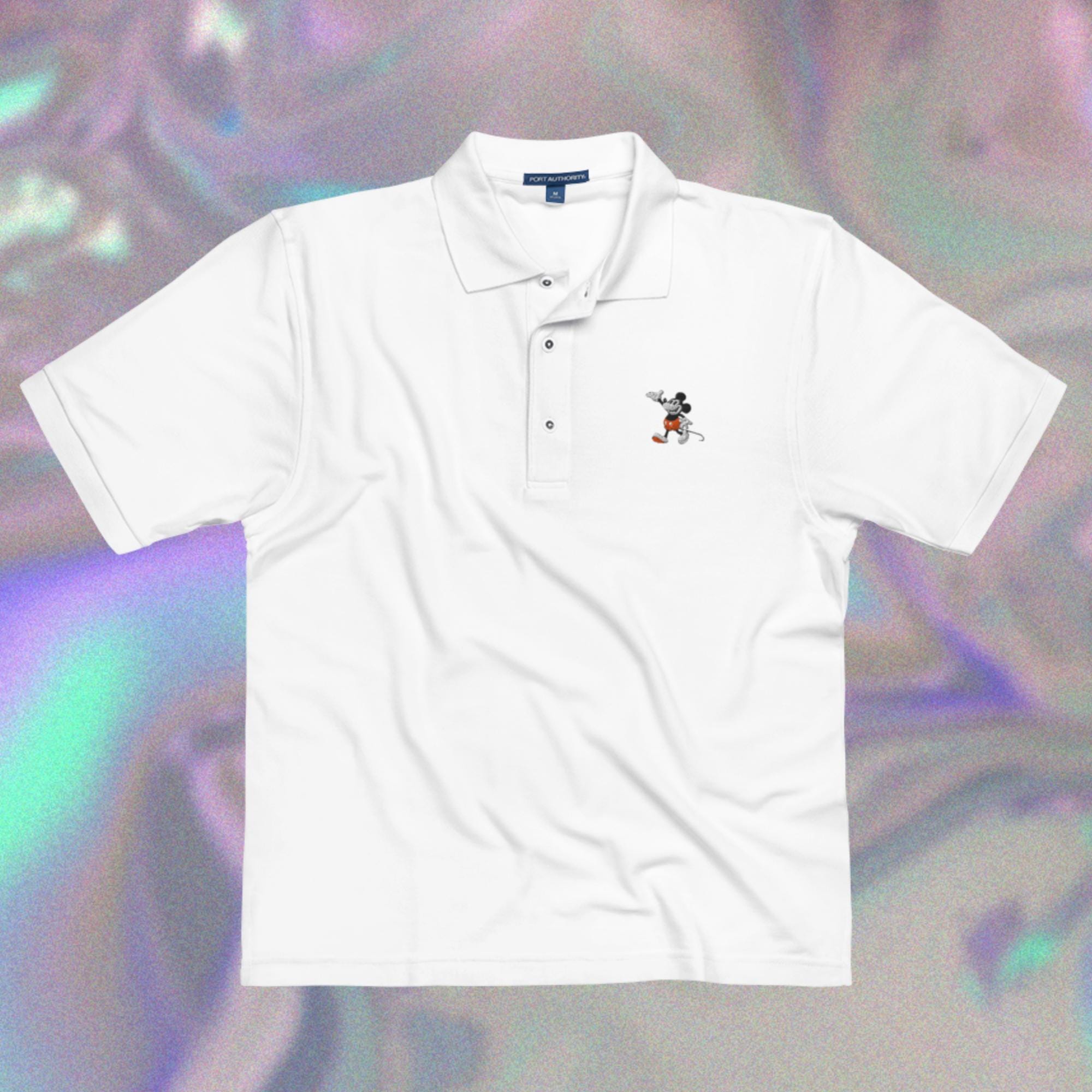 Embroidered Vintage Mickey Premium Polo - Classic Disney Character Polo ...