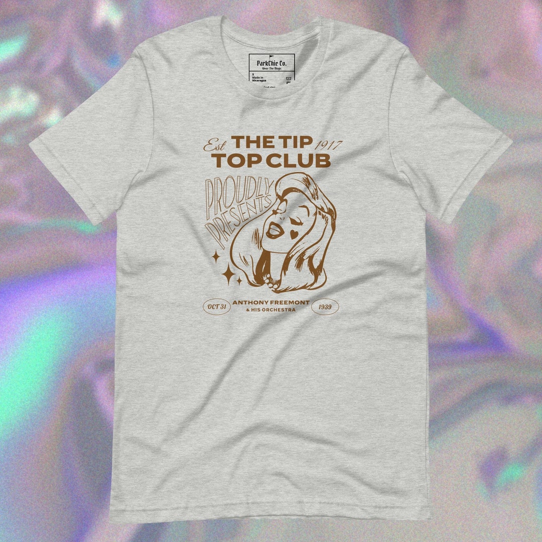 Vintage Tip Top Club Brown Graphic Print T-shirt - Hollywood Tower ...