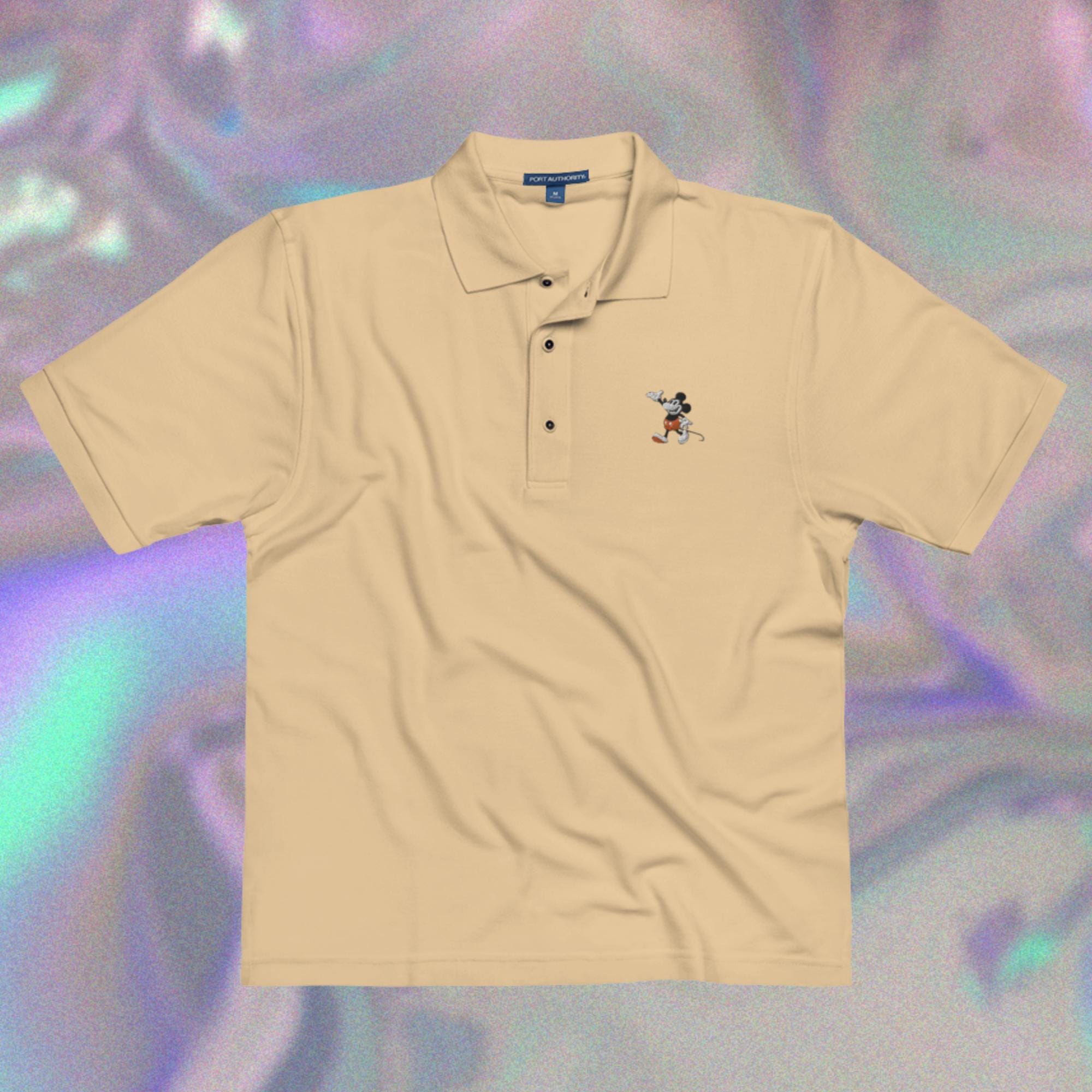 Embroidered Vintage Mickey Premium Polo - Classic Disney Character Polo ...