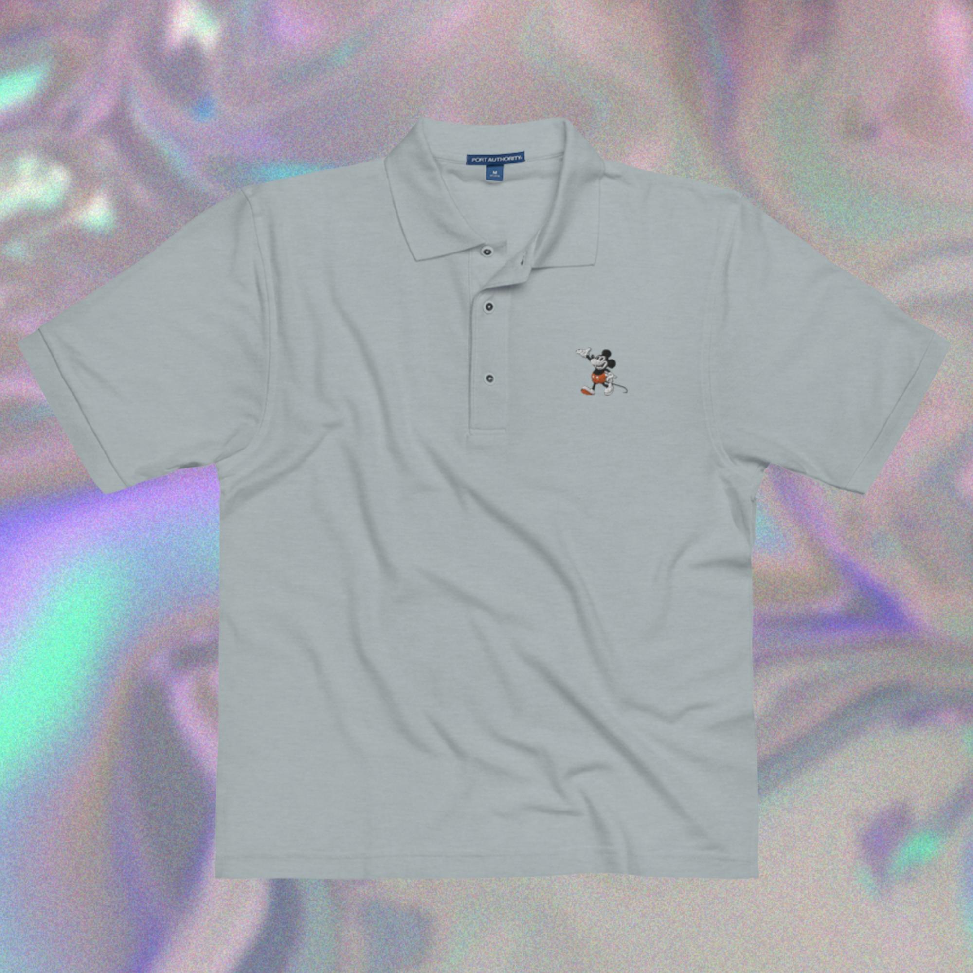 Embroidered Vintage Mickey Premium Polo - Classic Disney Character Polo ...
