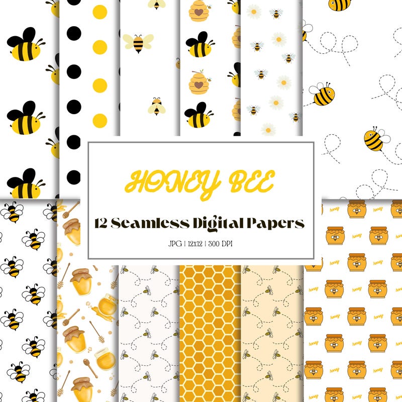 Honey Bees Wallpaper - Etsy