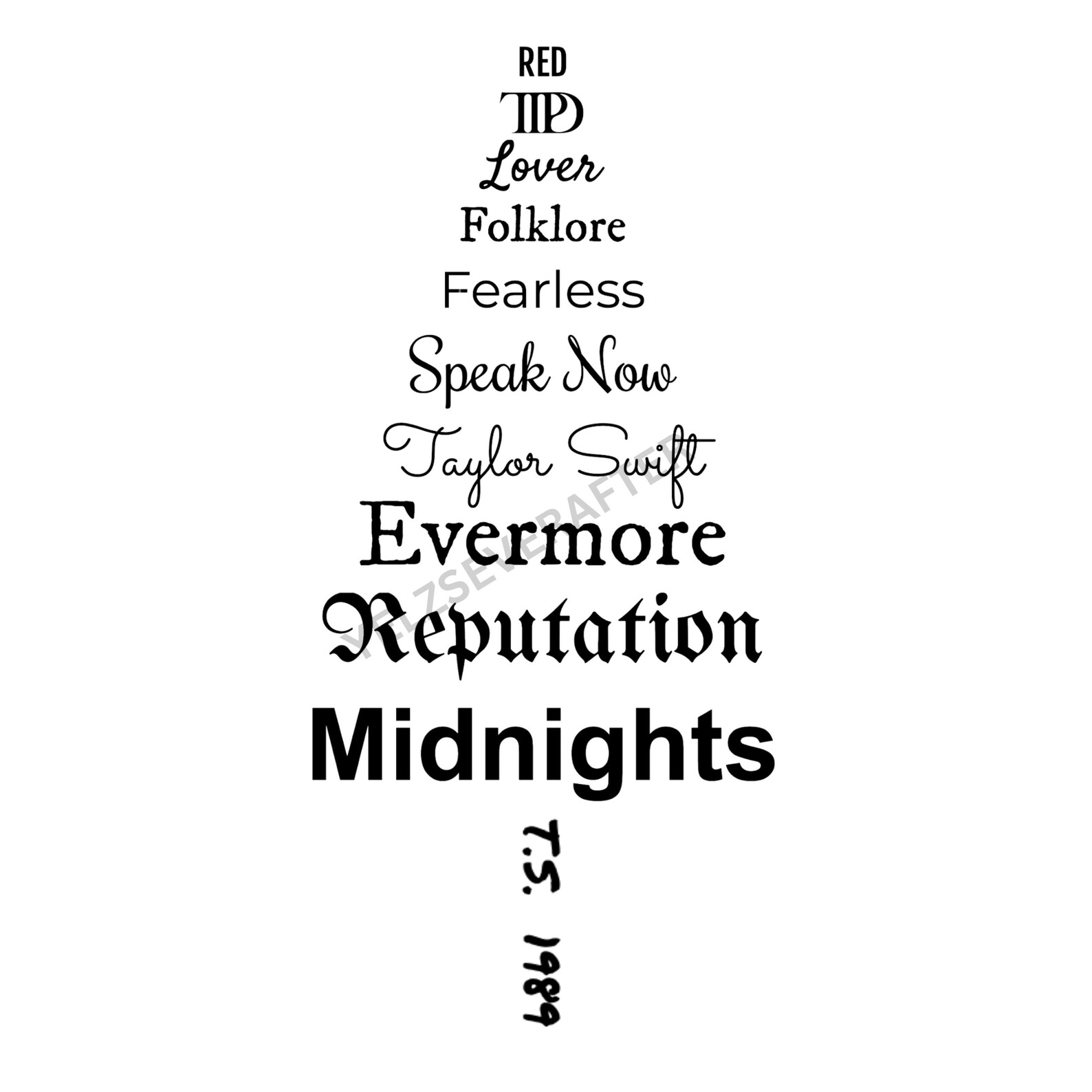 Taylor Trees PNG, Album Title Tree Background, Christmas Tree PNG SVG ...