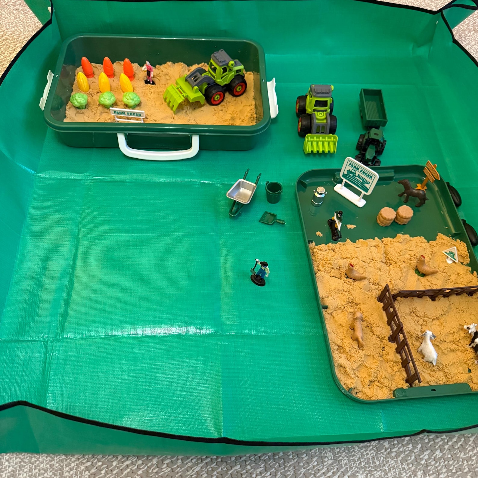 Waterproof Montessori Messy Mat With Edges | Sensory & Craft Play - Etsy