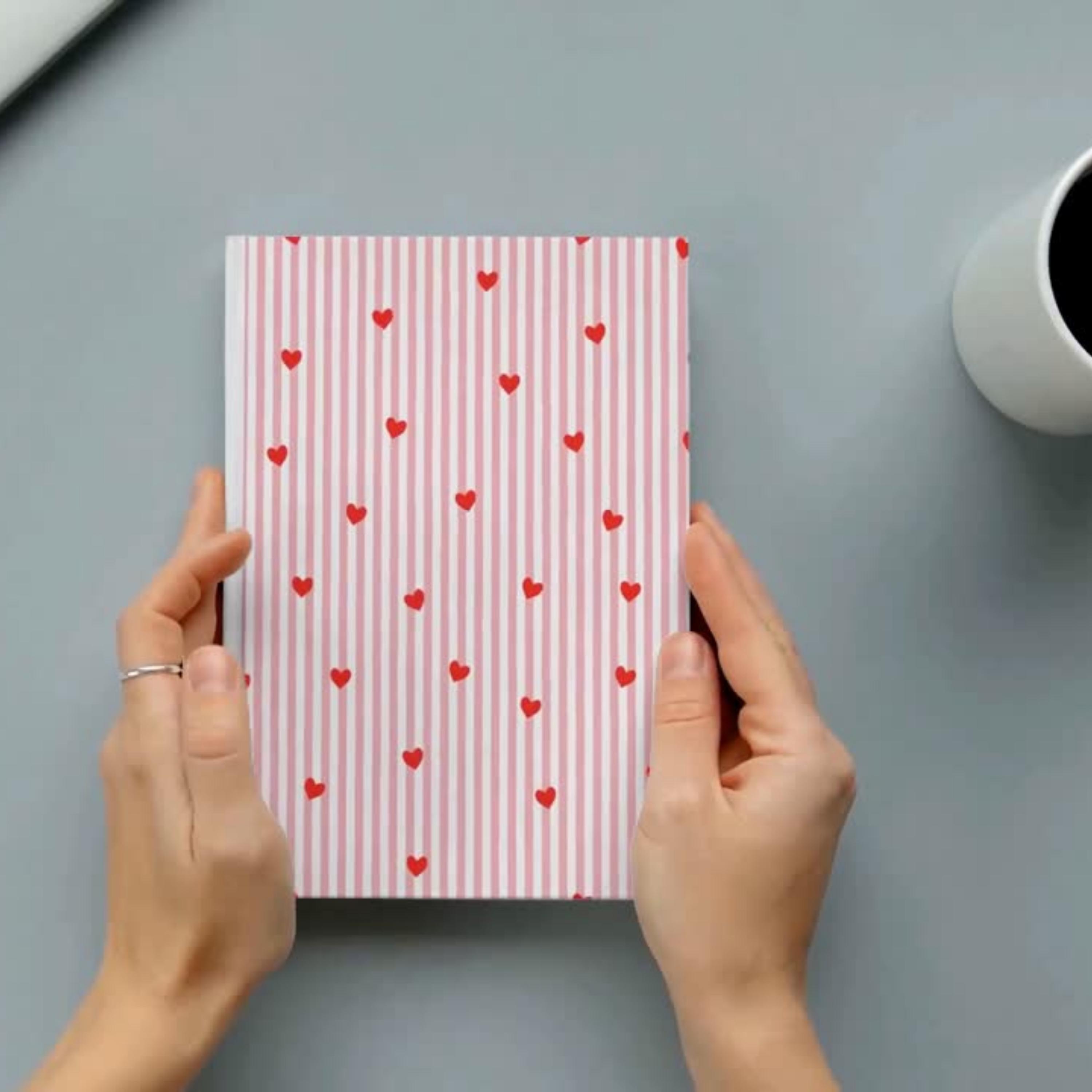 Red Heart Valentine Digital Paper: Seamless Love Pattern (12x12in JPG ...