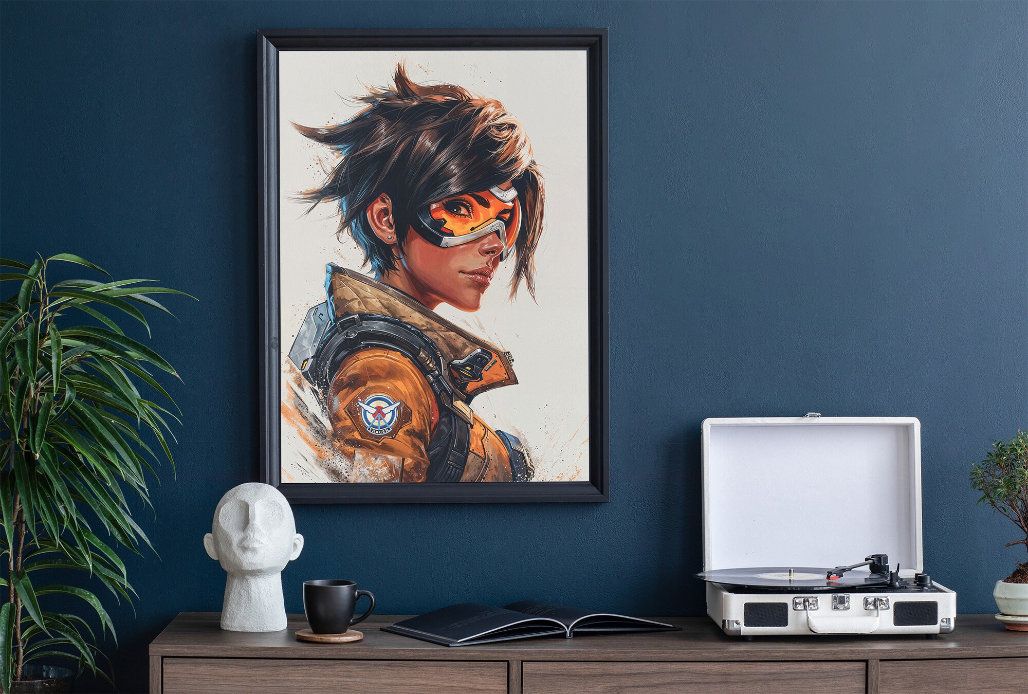 Tracer's Vision of Hope Overwatch Art Tracer Art Game Room Decor - Etsy