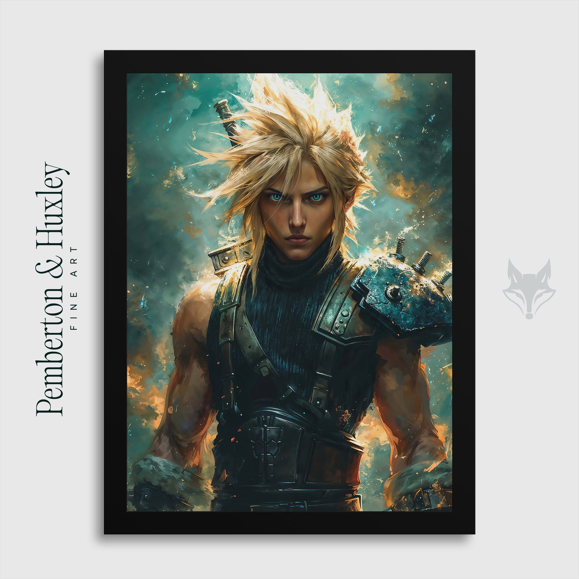 Cloud Strife Final Fantasy 7 Art Video Game Wall Art Art for Gamers - Etsy