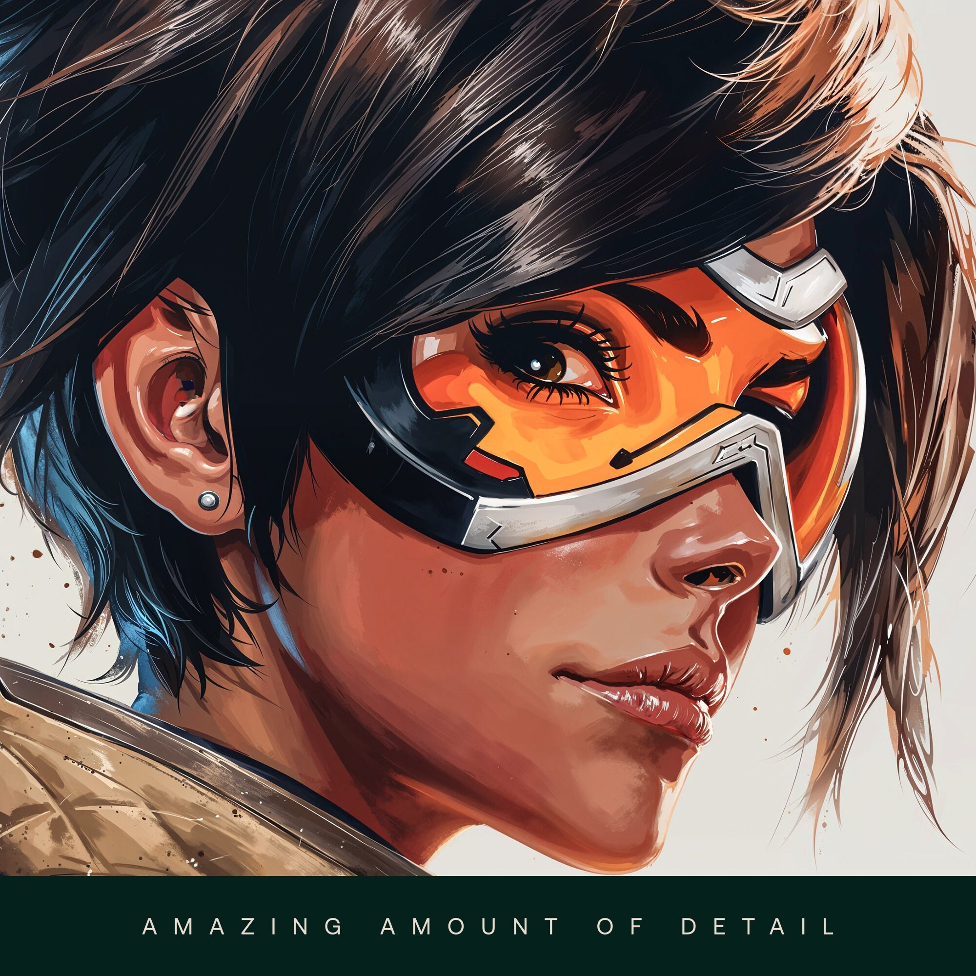 Tracer's Vision of Hope Overwatch Art Tracer Art Game Room Decor - Etsy