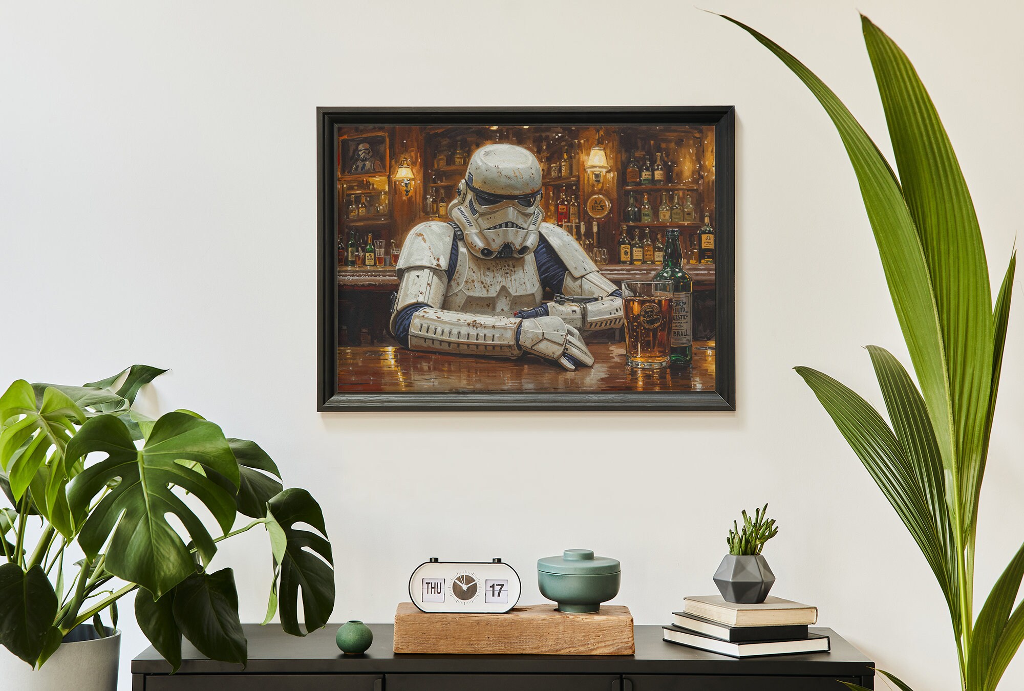 Galactic Blues: A Stormtrooper's Respite Bar Room Art Funny Star Wars ...