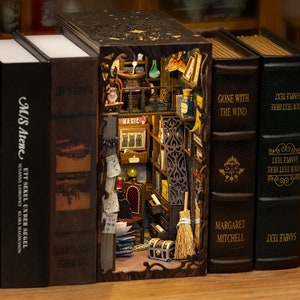 Handcrafted Enchanted Forest Booknook Unique Bookshelf Insert Magical ...