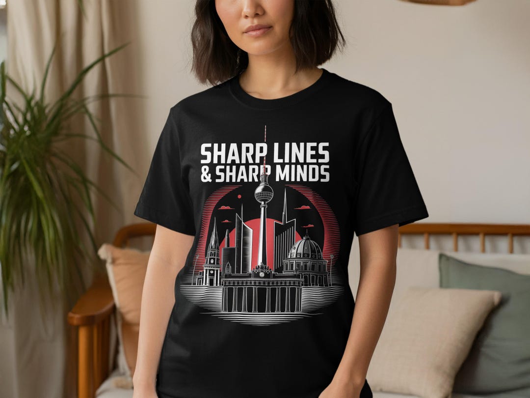Berlin Skyline Graphic Tee, Unique Cityscape T-shirt, Berlin Landmark T ...
