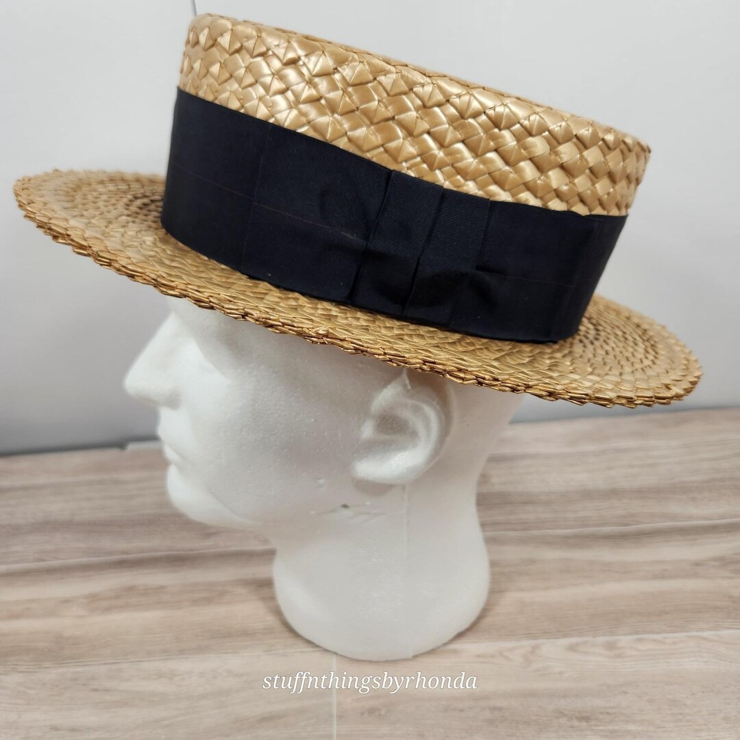 Vintage 1920s-40s Stetson Special Boater Hat John B Stetson Co Atlanta ...