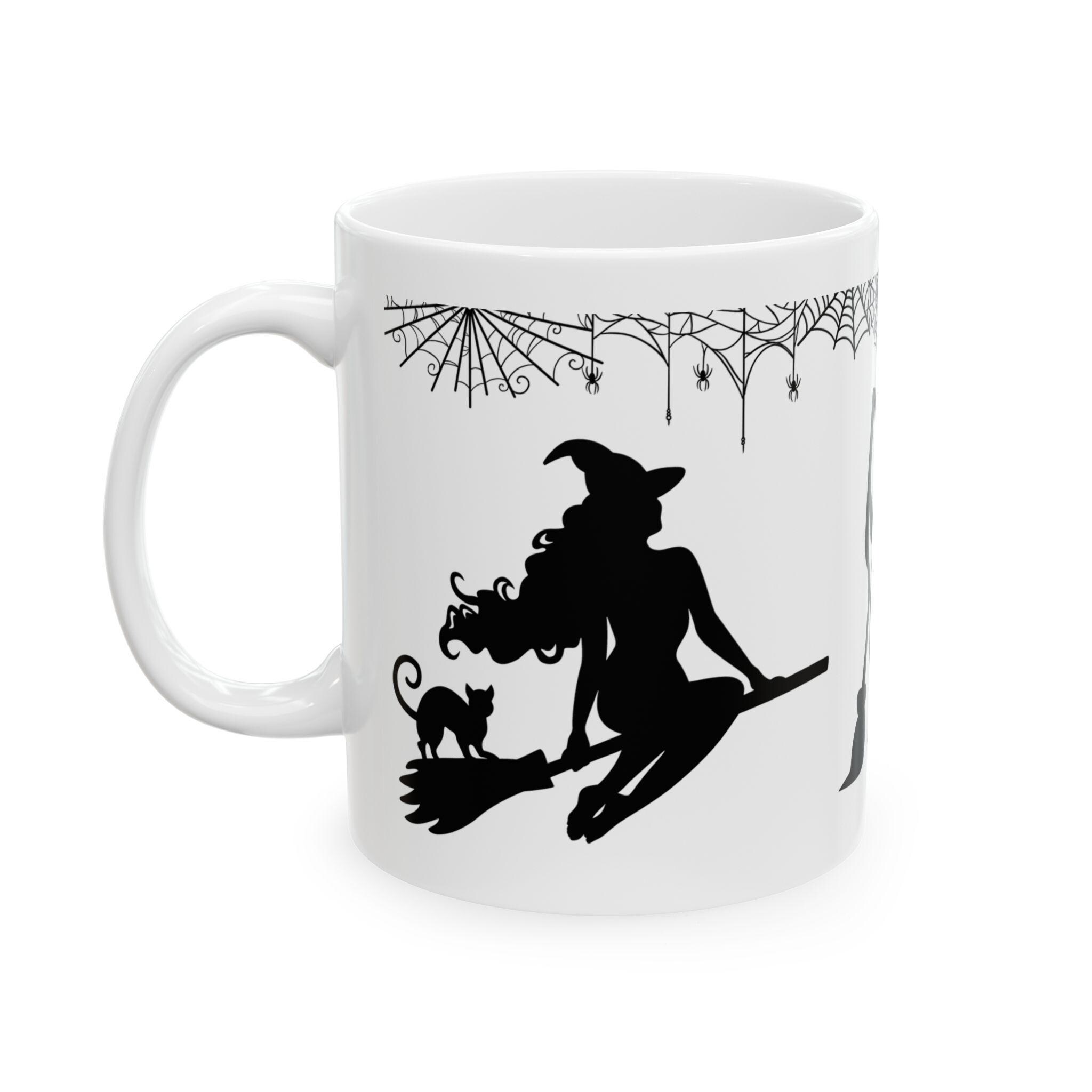 White Witch Mug, Witches, Halloween, Gift for Her, Witch Mug, Coffee ...