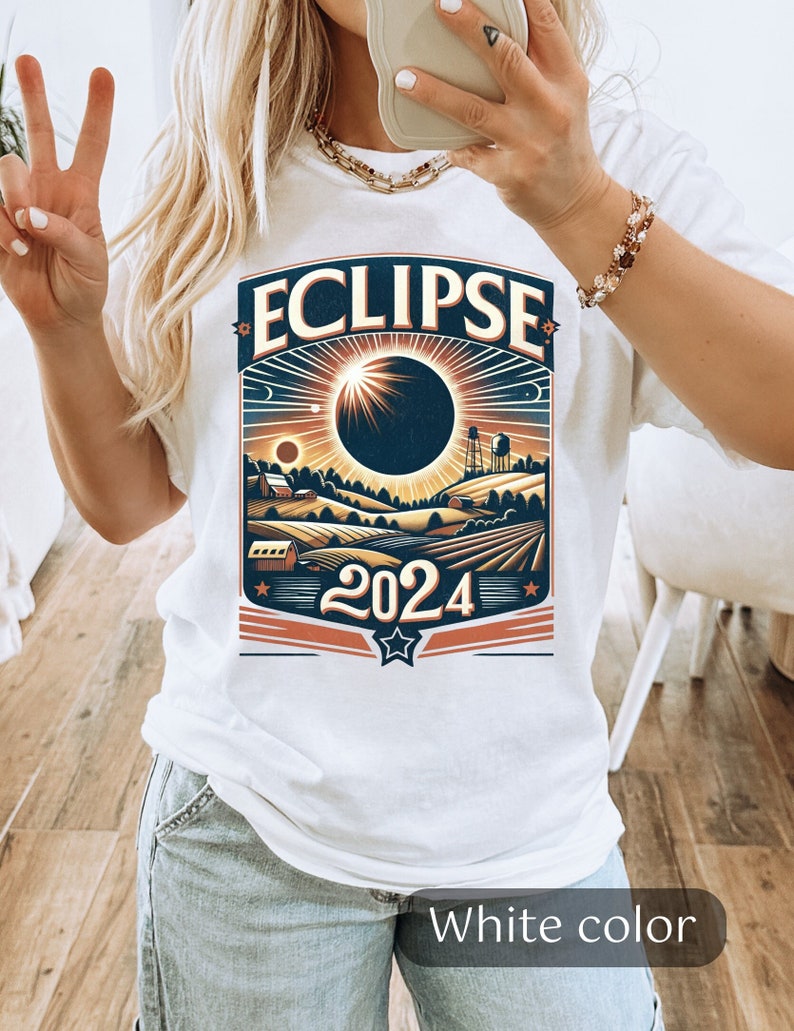 Total Solar Eclipse Shirt, Boho Sun and Moon Tshirt, Vintage Aesthetic ...