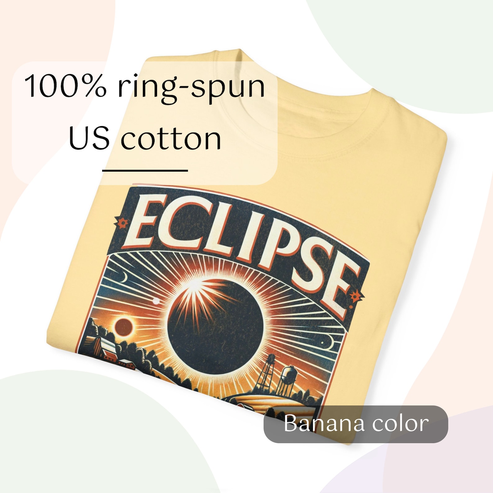 Total Solar Eclipse Shirt, Boho Sun and Moon Tshirt, Vintage Aesthetic ...
