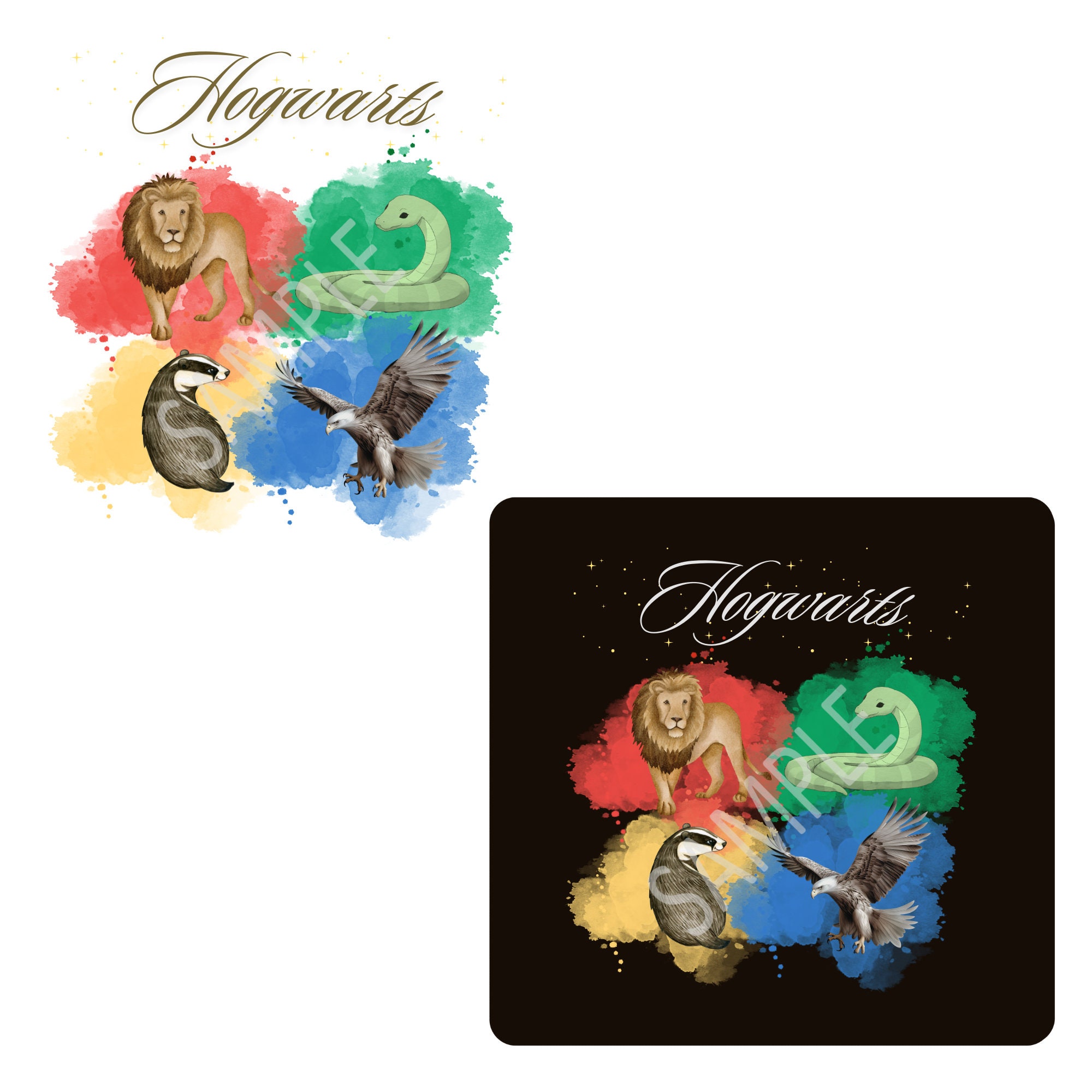 Wizard School PNG File, Wizard Houses PNG File, Printable, Digital ...