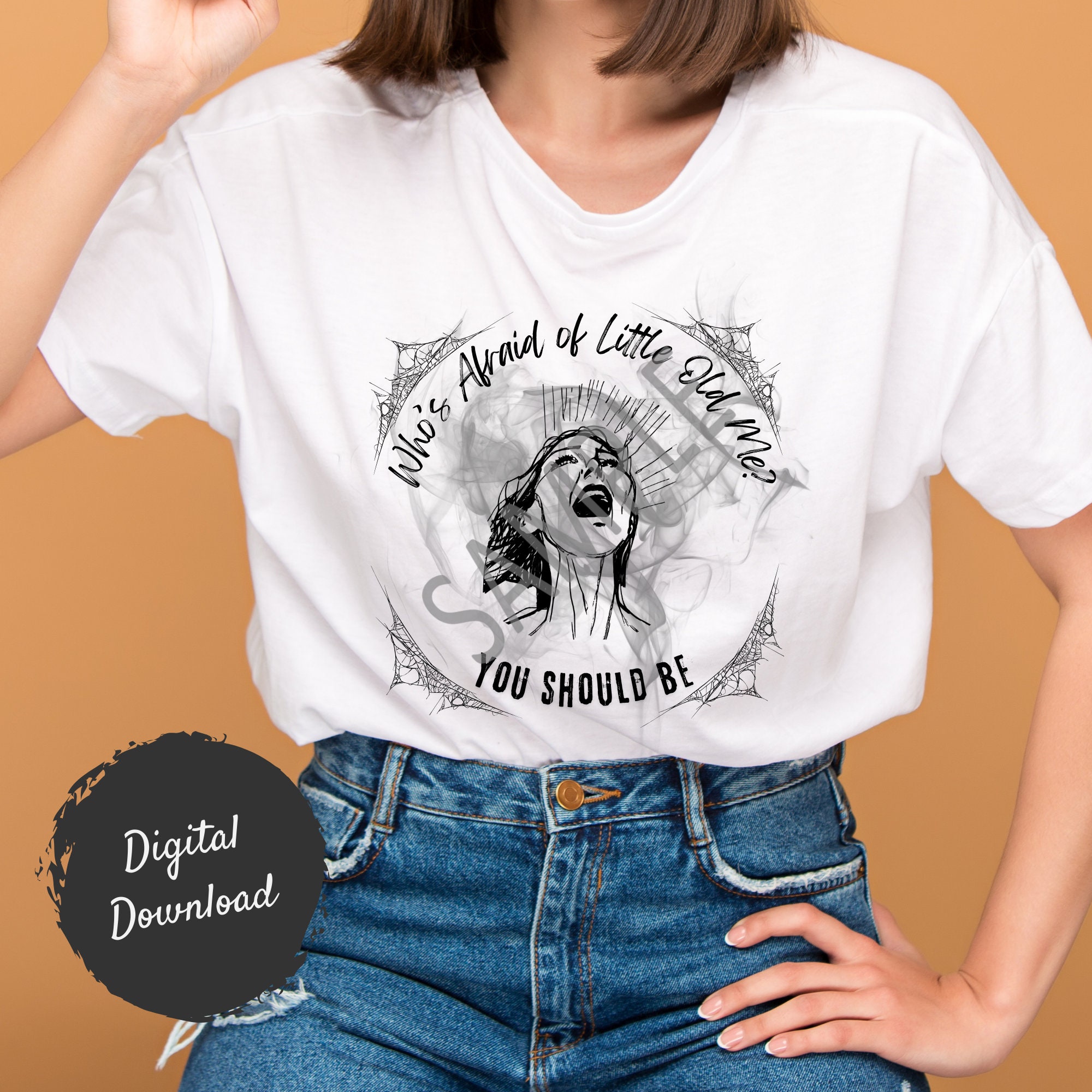 Taylor Swift PNG File, Taylor Swift Digital File, Whos Afraid of Little ...