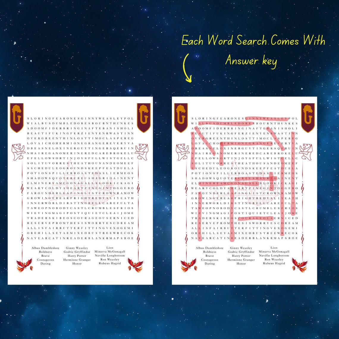 Wizard Word Search, Magical Word Search, Fun Games for Parties or ...