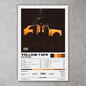 Yellow Tape Poster Key Glock Poster Modern Print / Digital Download - Etsy