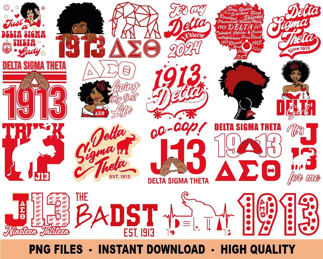 Delta Sigma Theta Png,png Bundle. DST Png, Delta Sigma Theta, DST ...