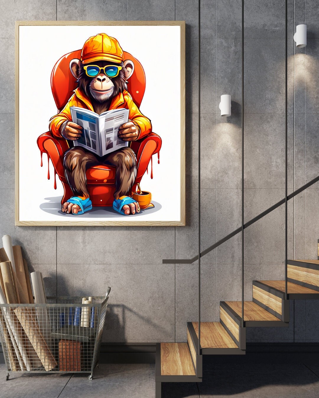 Water Splash, Splash Color, Monkey Splash, Digital Print Art - Etsy