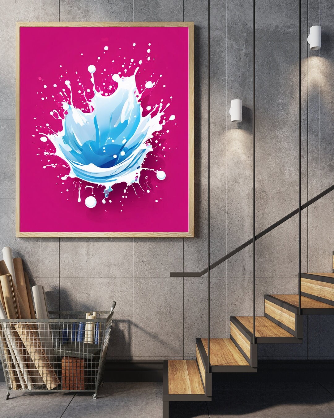 Water Splash, Splash Color, Digital Print Art - Etsy