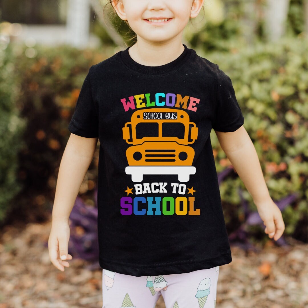 Welcome Back to School Shirt, School Bus Shirt, Kids School Shirt,first ...
