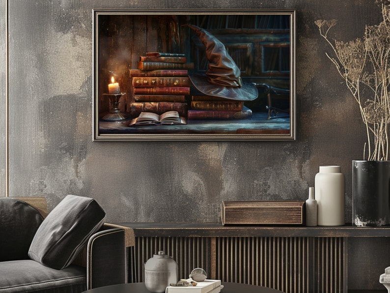 Vintage Witch Frame TV Art | Witch Wall Art | Spooky Season Digital ...