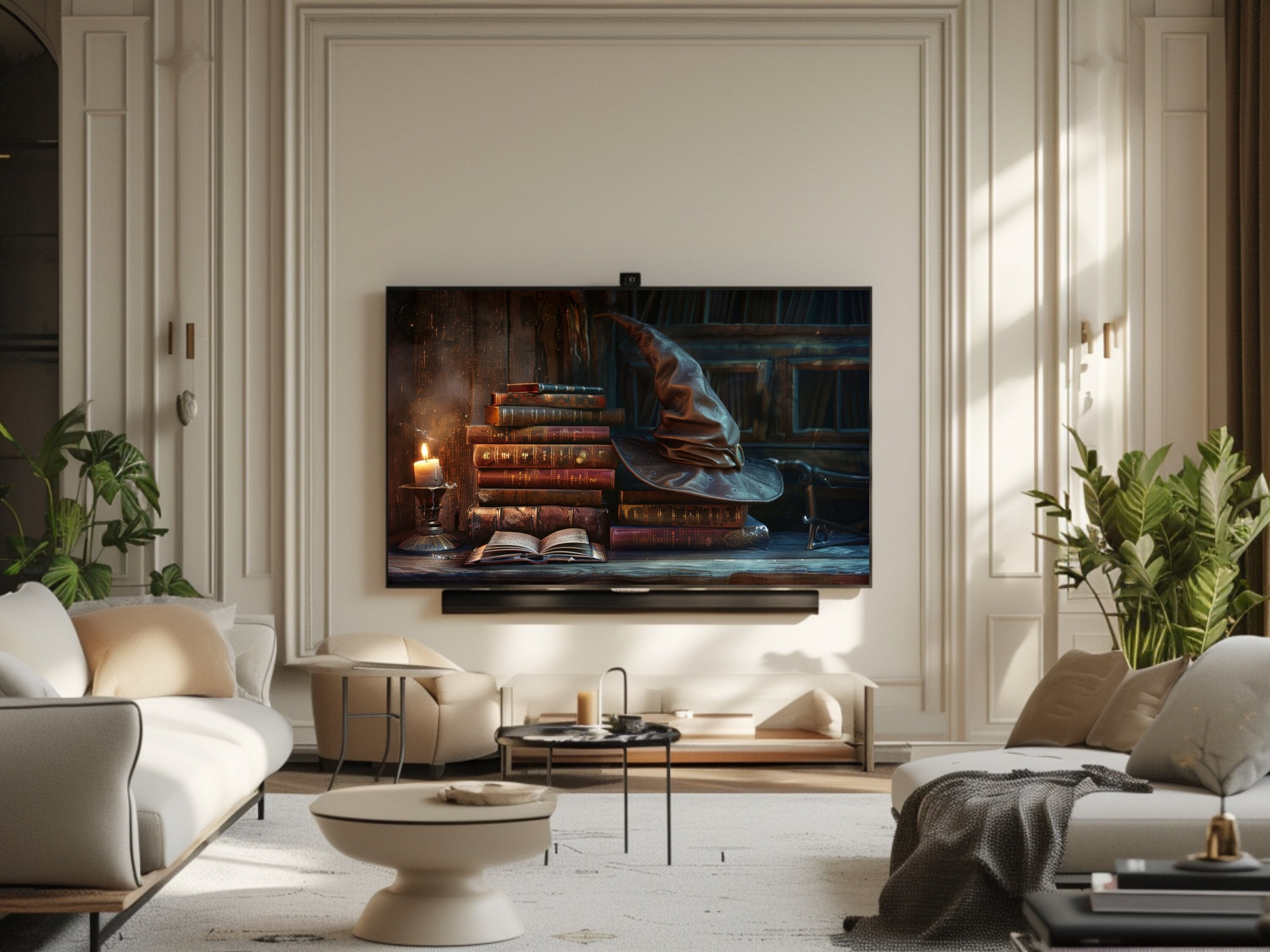 Vintage Witch Frame TV Art | Witch Wall Art | Spooky Season Digital ...