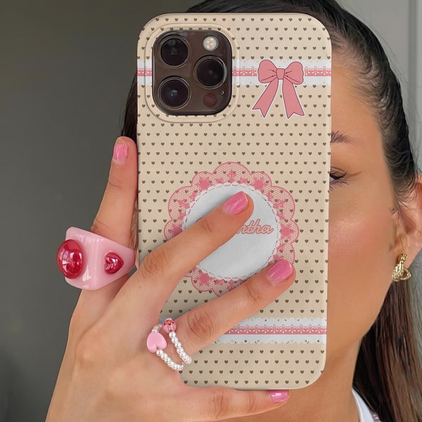 Lace Bow iPhone Case - Etsy