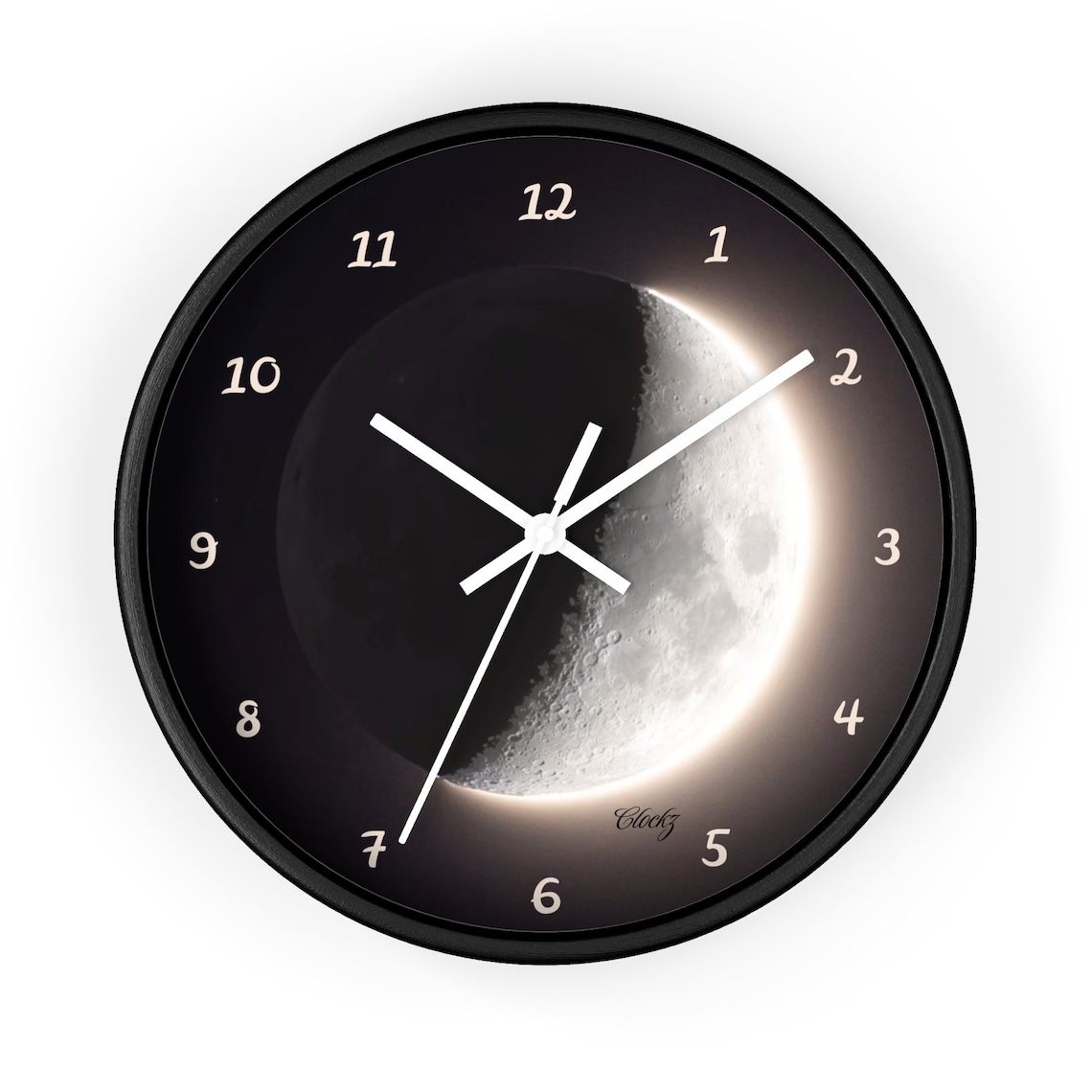 Planet Wall Clock Art Moon Design Wall Clock for Home Decoration and ...