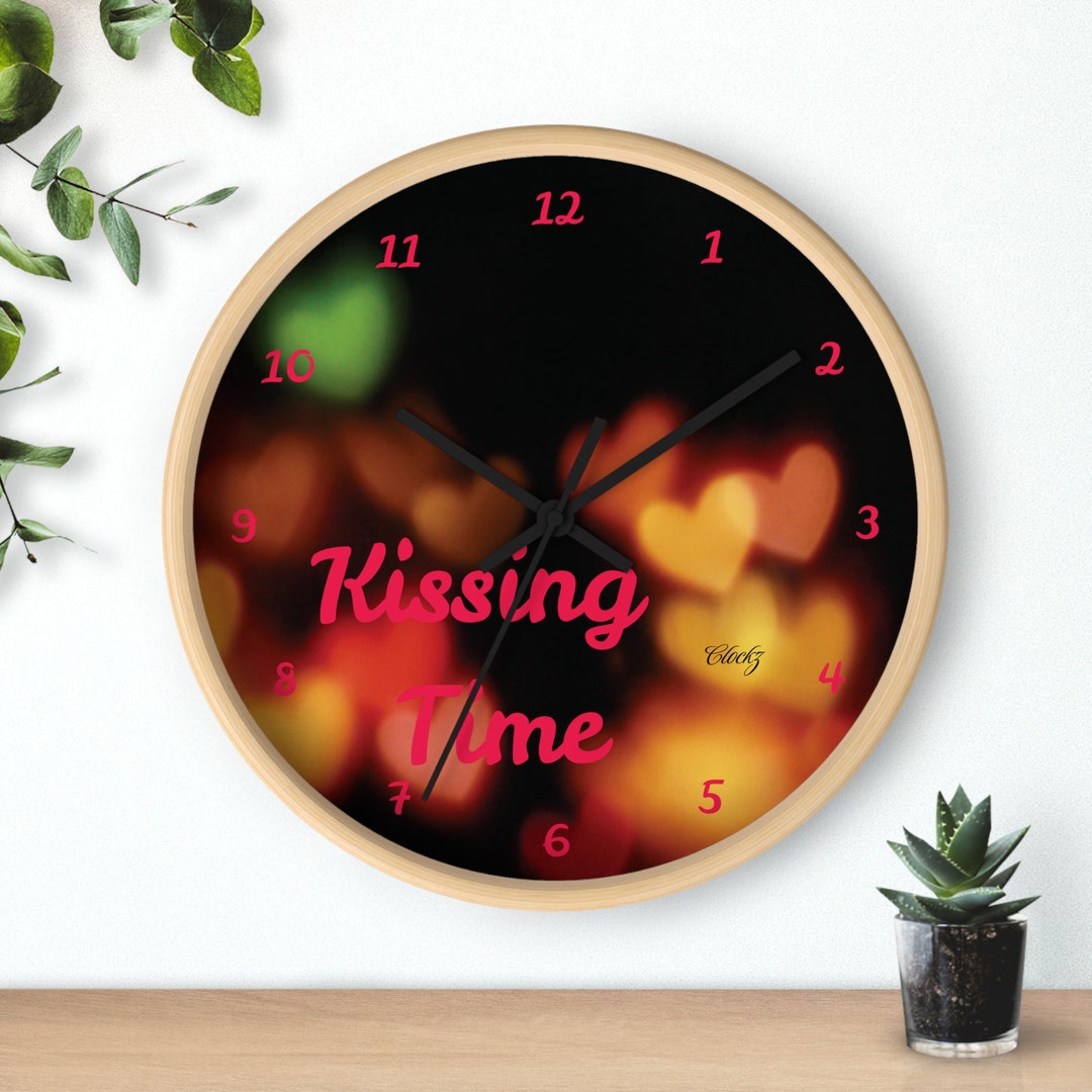 Valentine Wall Clock Art Valentine Gift Design Wall Clock for Bedroom ...