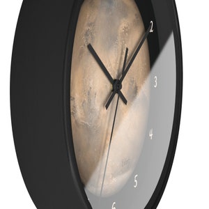 Planet Wall Clock Art Mars Design Wall Clock for Home Decoration and ...
