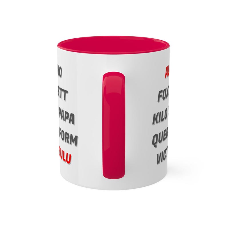 NATO Phonetic Alphabet Mug - Perfect Gift for Aviation Enthusiasts and ...