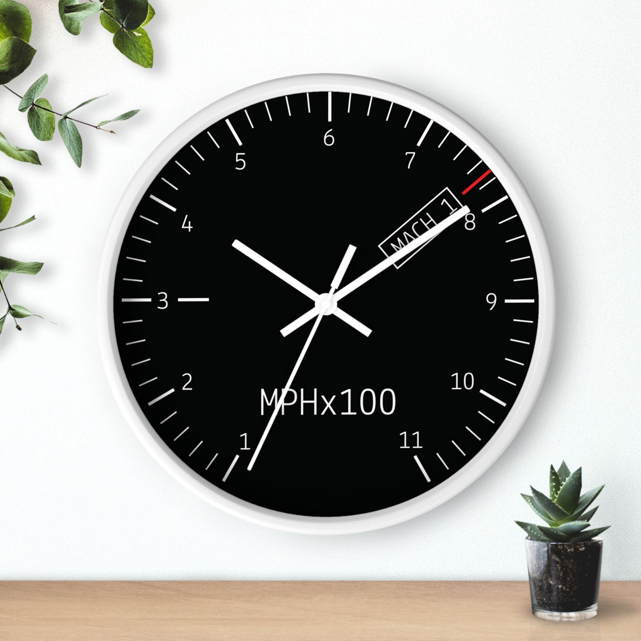 Aviation Wall Clock Art Mach Indicator Aero Design Wall Clock for ...