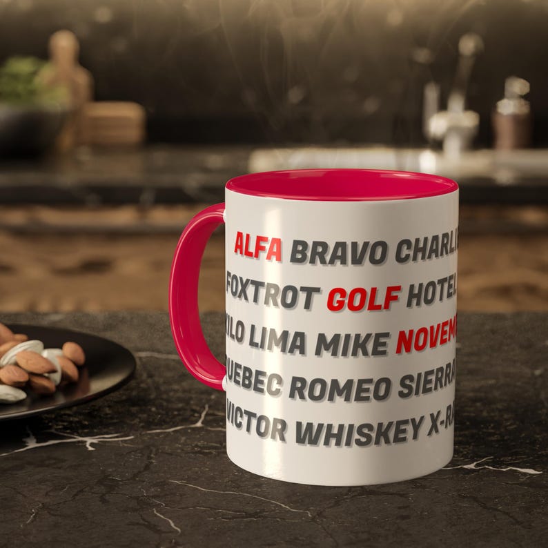 NATO Phonetic Alphabet Mug - Perfect Gift for Aviation Enthusiasts and ...