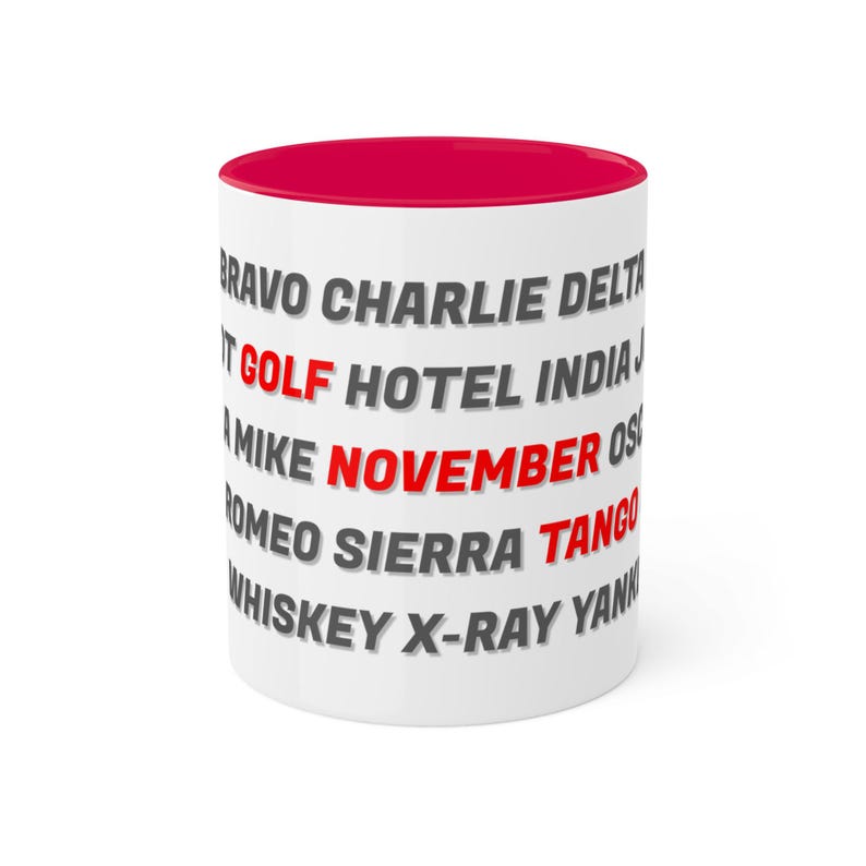 NATO Phonetic Alphabet Mug - Perfect Gift for Aviation Enthusiasts and ...