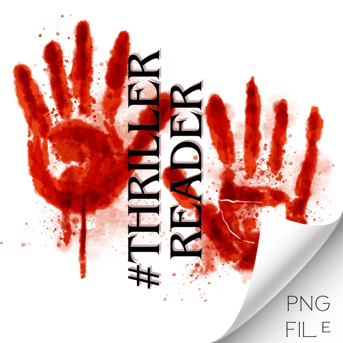 Thriller Reader PNG Digital Download Printable - Etsy