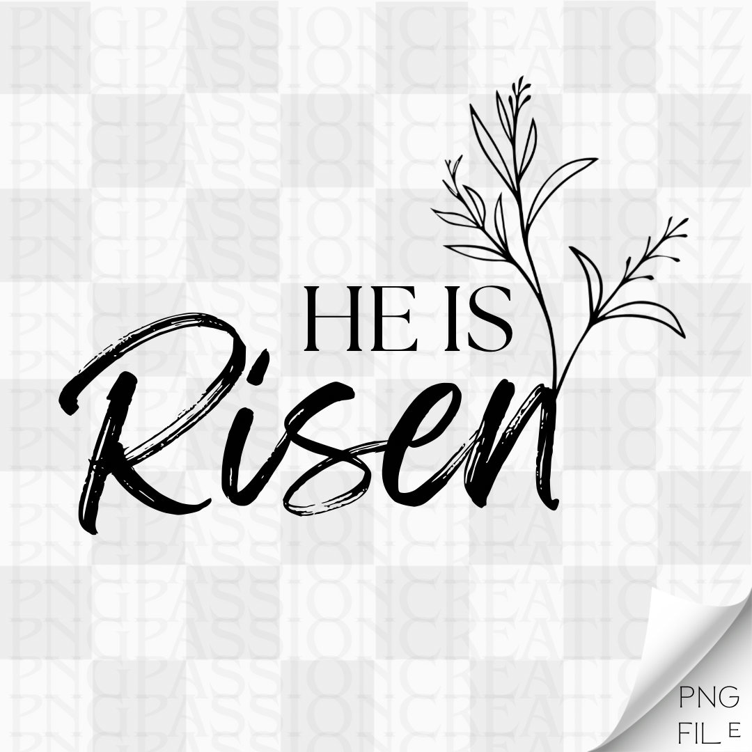 He is Risen PNG Digital Download Clipart - Etsy