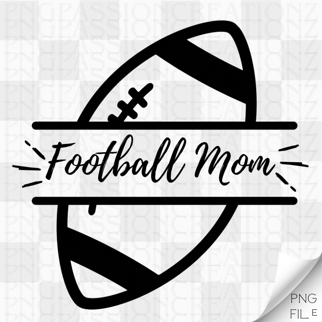 Football Mom PNG | Digital Download | Printable | Sublimation | Sports ...