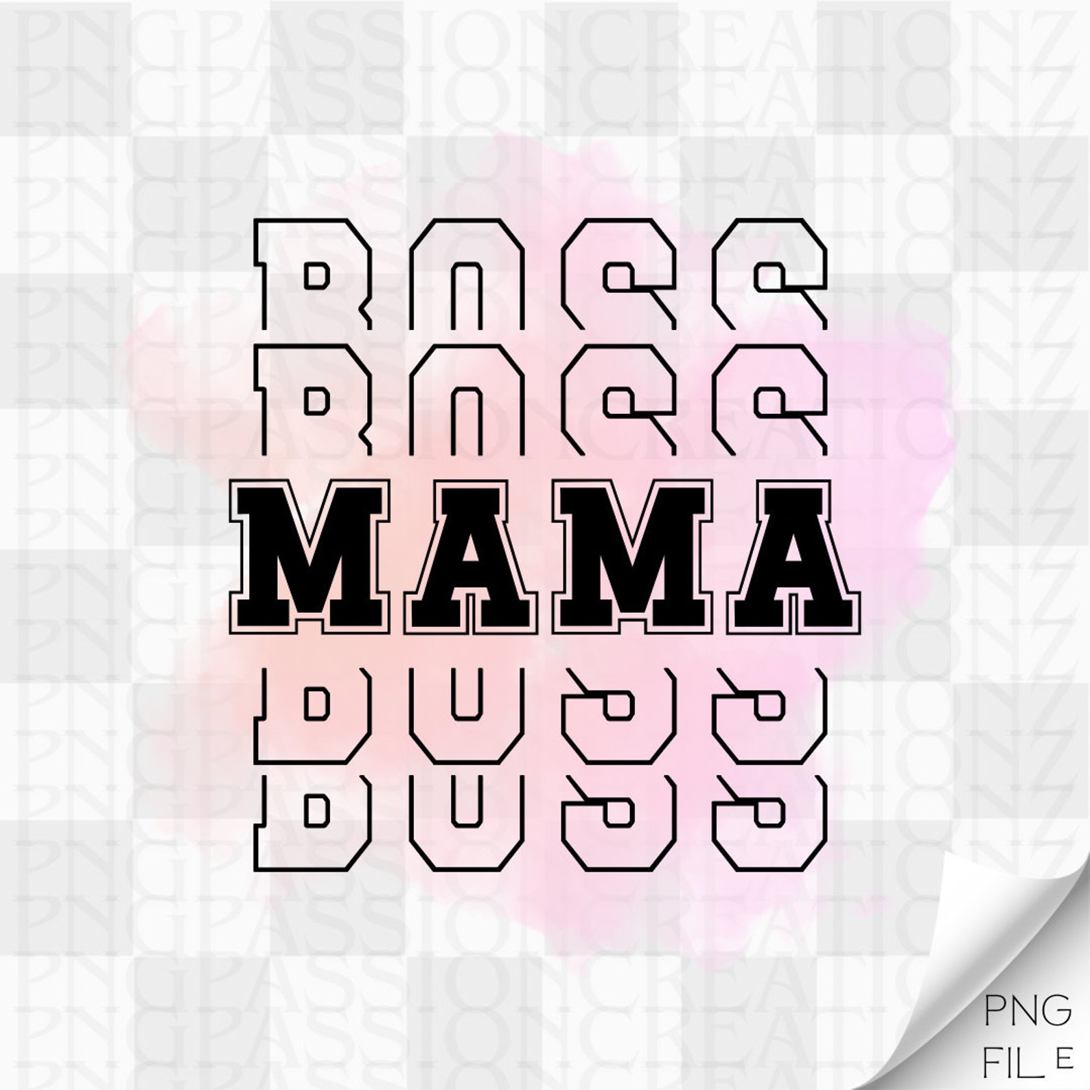 Mama Boss PNG Digital Download Printable Clipart Boss Mom - Etsy