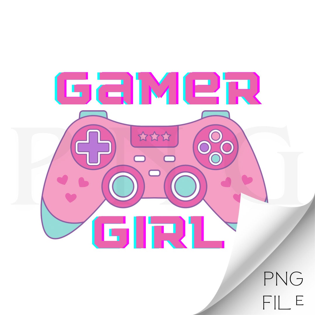 Gamer Girl PNG Digital Download Printable - Etsy