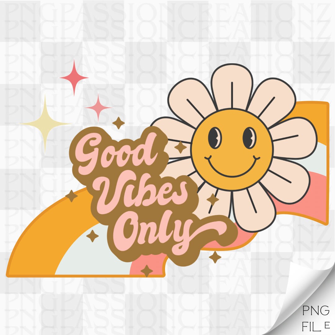 Good Vibes Only PNG Digital Download Printable Clipart - Etsy