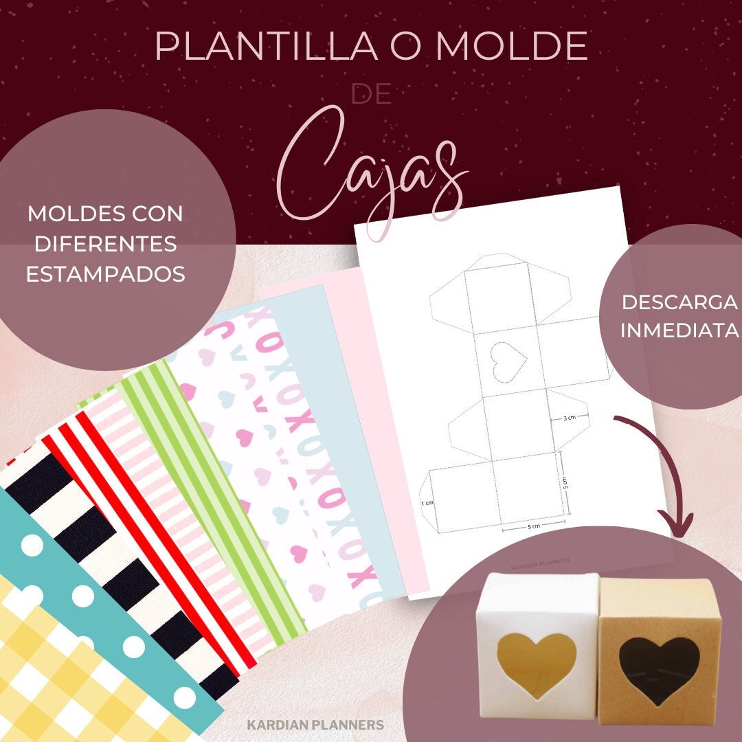 Box Templates or Molds Printable Box Mold Small Box - Etsy