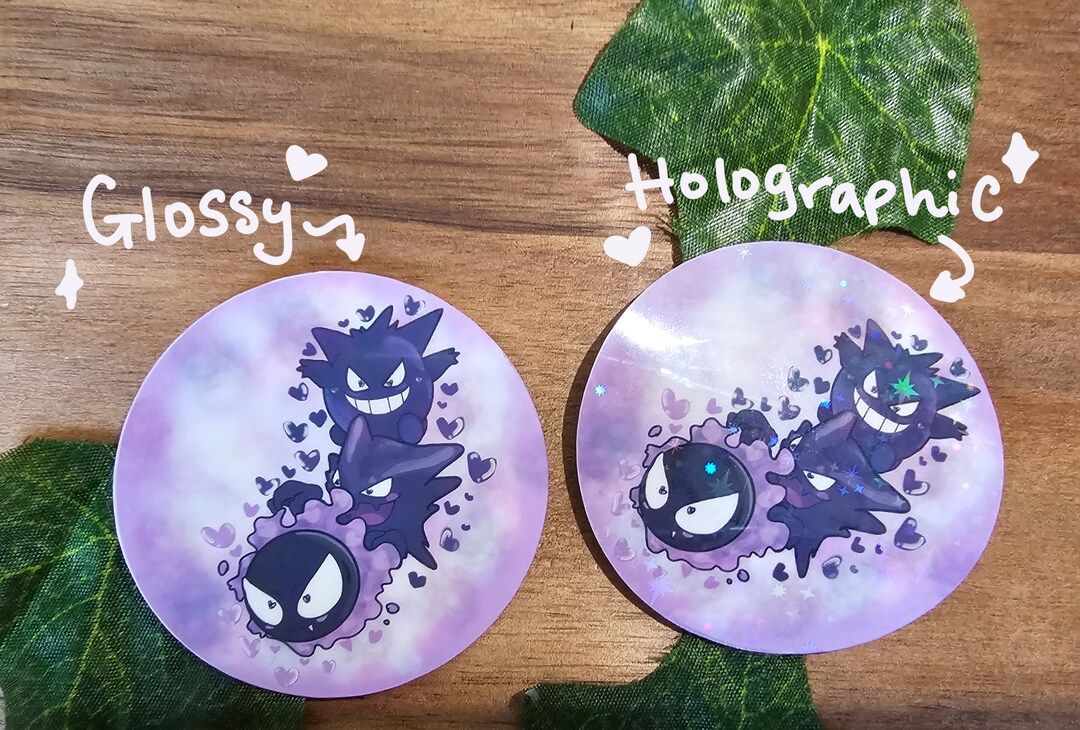 Pokemon Ghost Type Sticker-ghastly,haunter,gengar - Etsy
