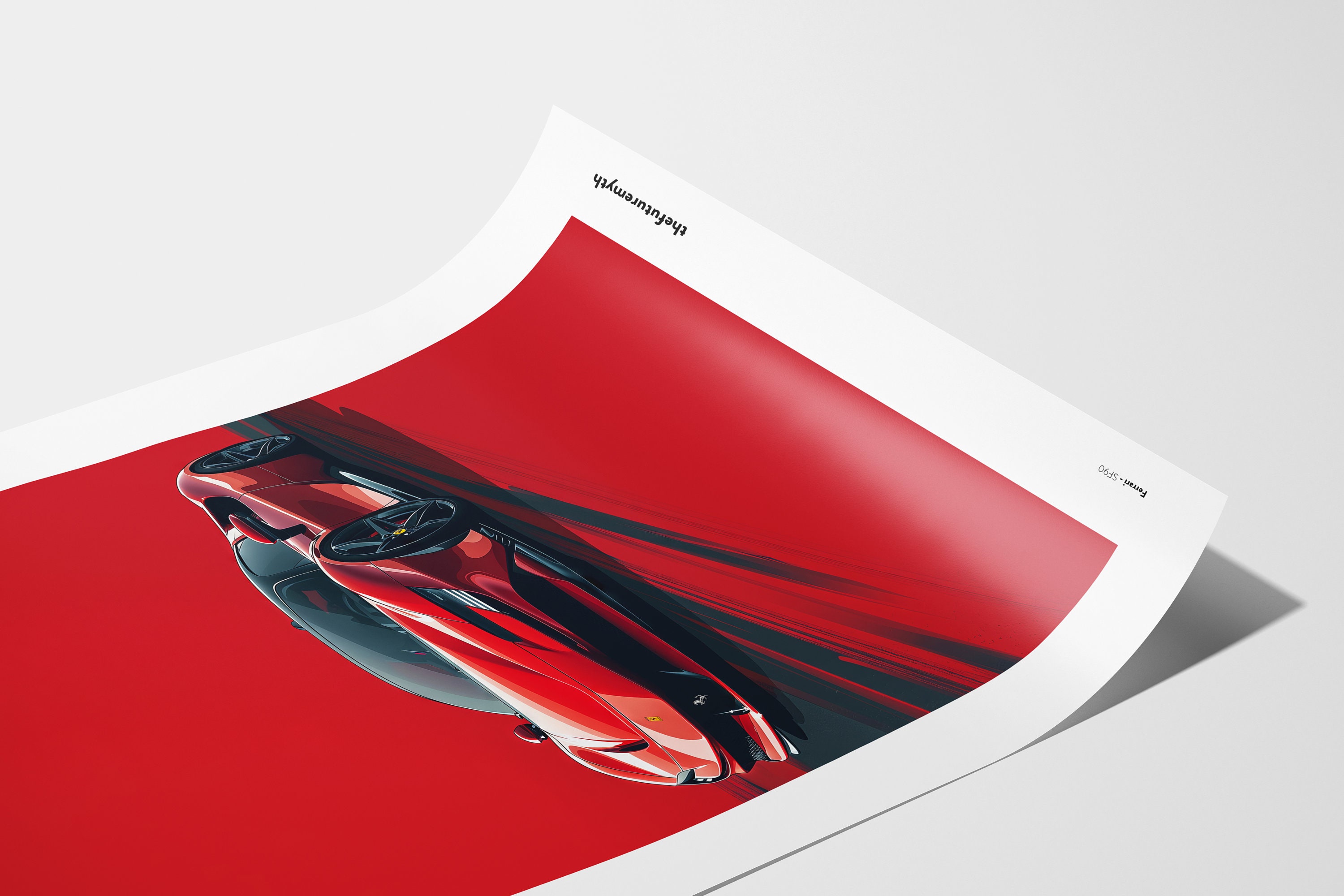 Ferrari SF90, Ferrari Poster, Car Print, Modern Art, Home Decor ...