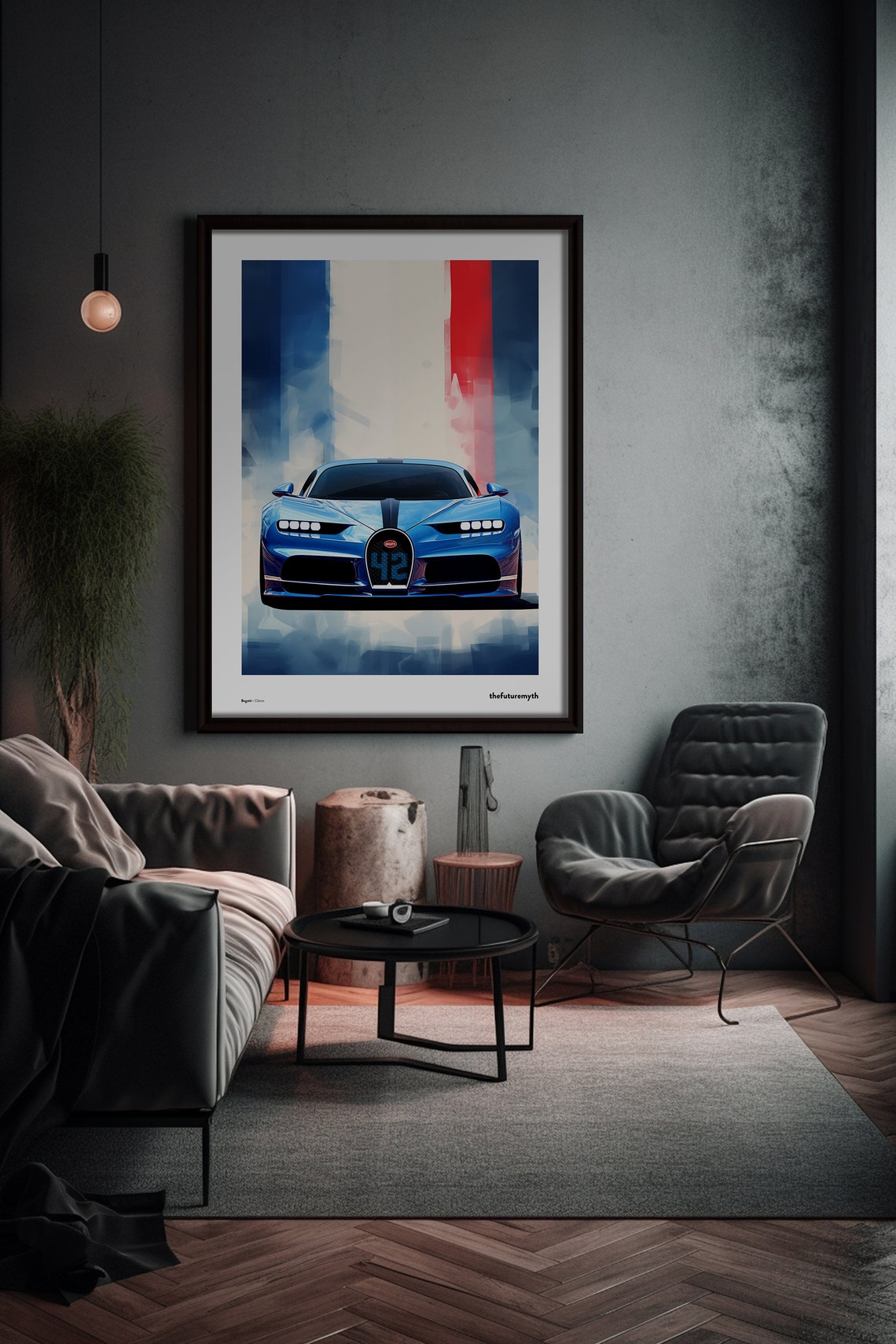 Bugatti Chiron Car Poster French Bugatti Poster Car Print Modern Art ...