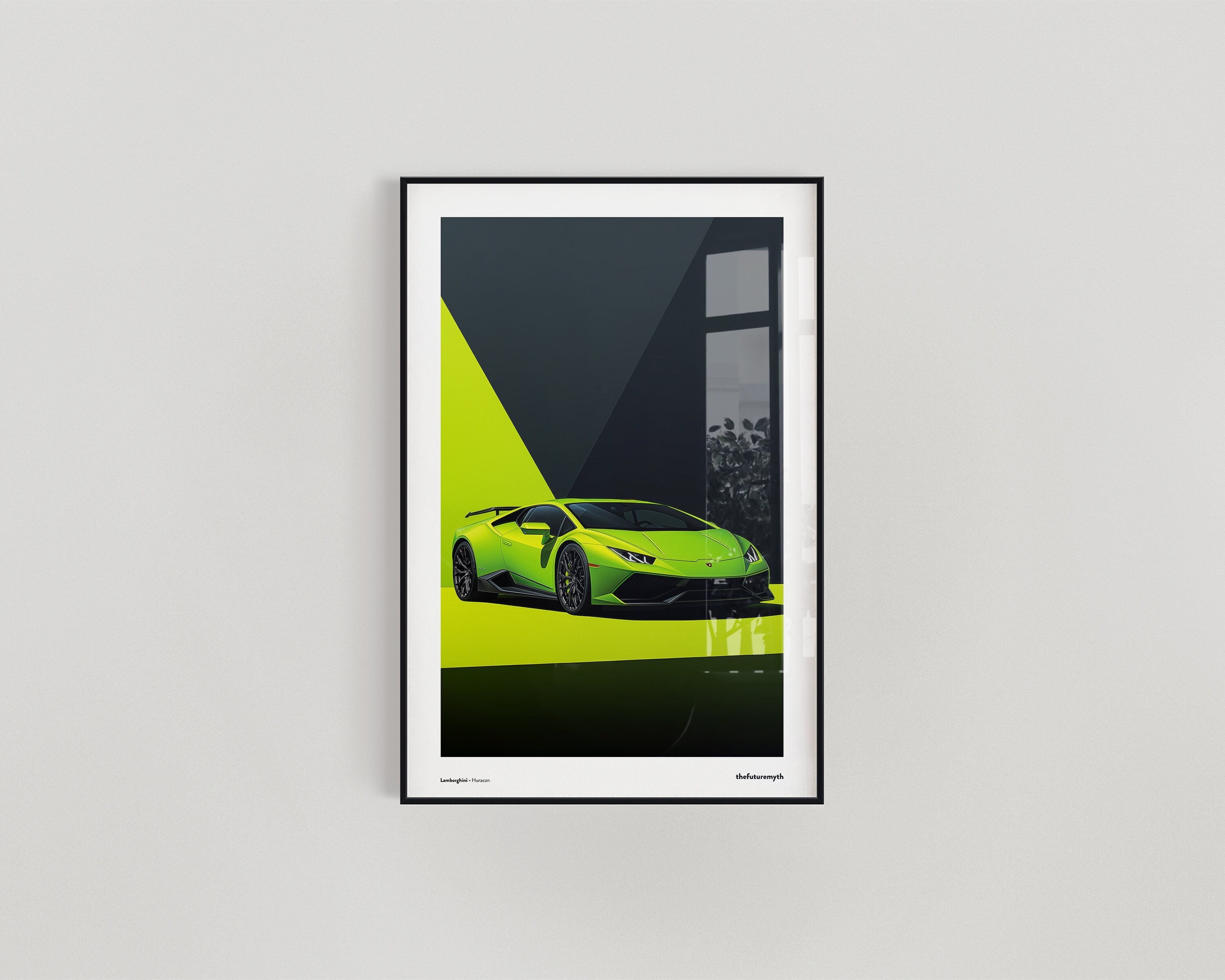 Lamborghini Huracan Poster Lamborghini Art Car Poster Car Print Home ...