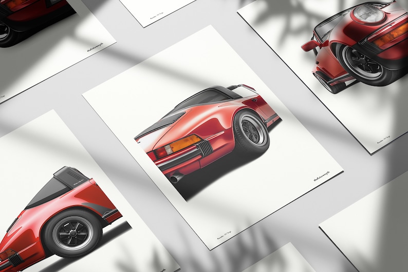 Porsche 911 Targa Set of 3 Posters High Quality Prints Classic Porsche ...