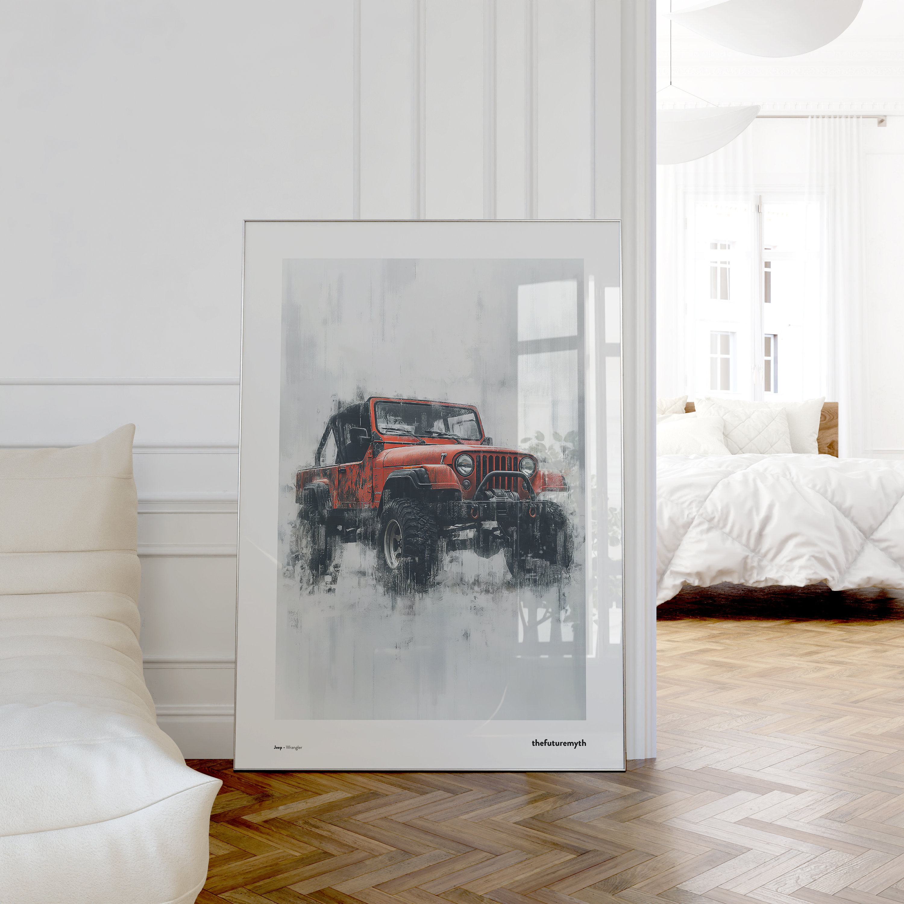 Jeep Wrangler Poster Jeep Poster Car Print Wrangler Print Home Decor ...