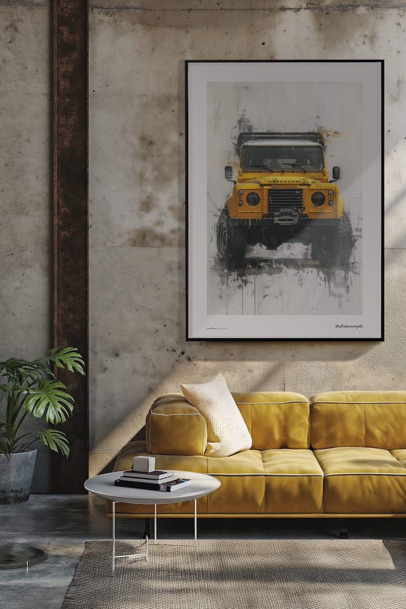 Land Rover Defender Poster Range Rover Poster Car Print Land Rover ...
